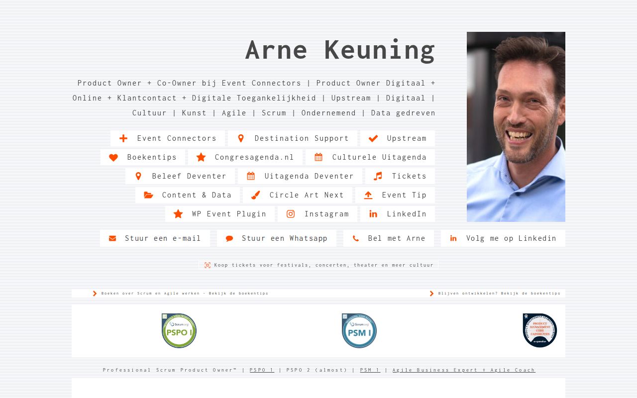 Arne Keuning | Product Owner Digital + Online | Event Connectors